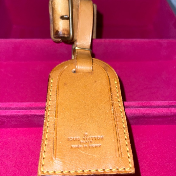 Louis Vuitton | Bags | Authentic Lv Luggage Tag Handle Belt And Poignet ...
